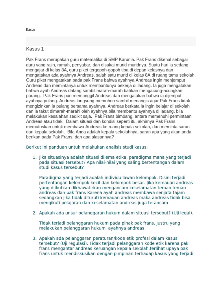Kasus | PDF