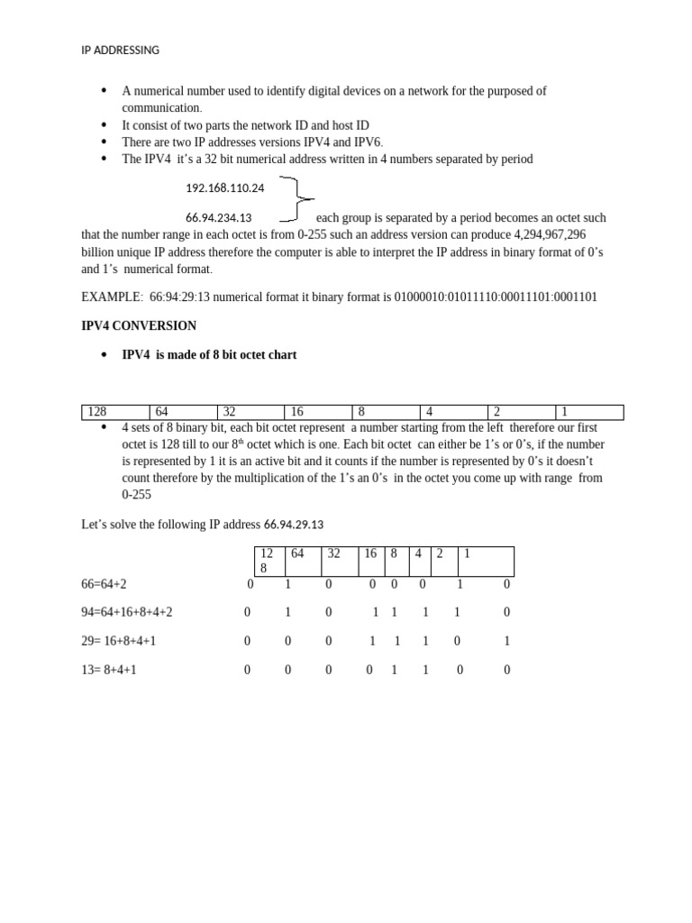 Ip Addressing | PDF