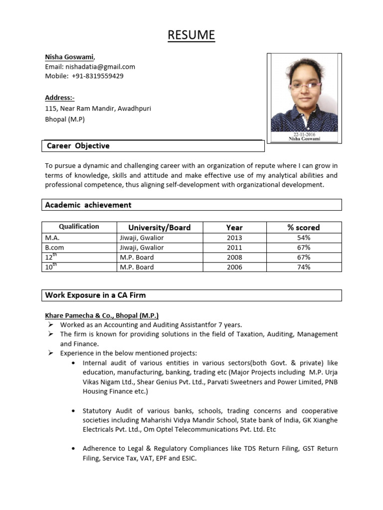 Resume Nisha | PDF