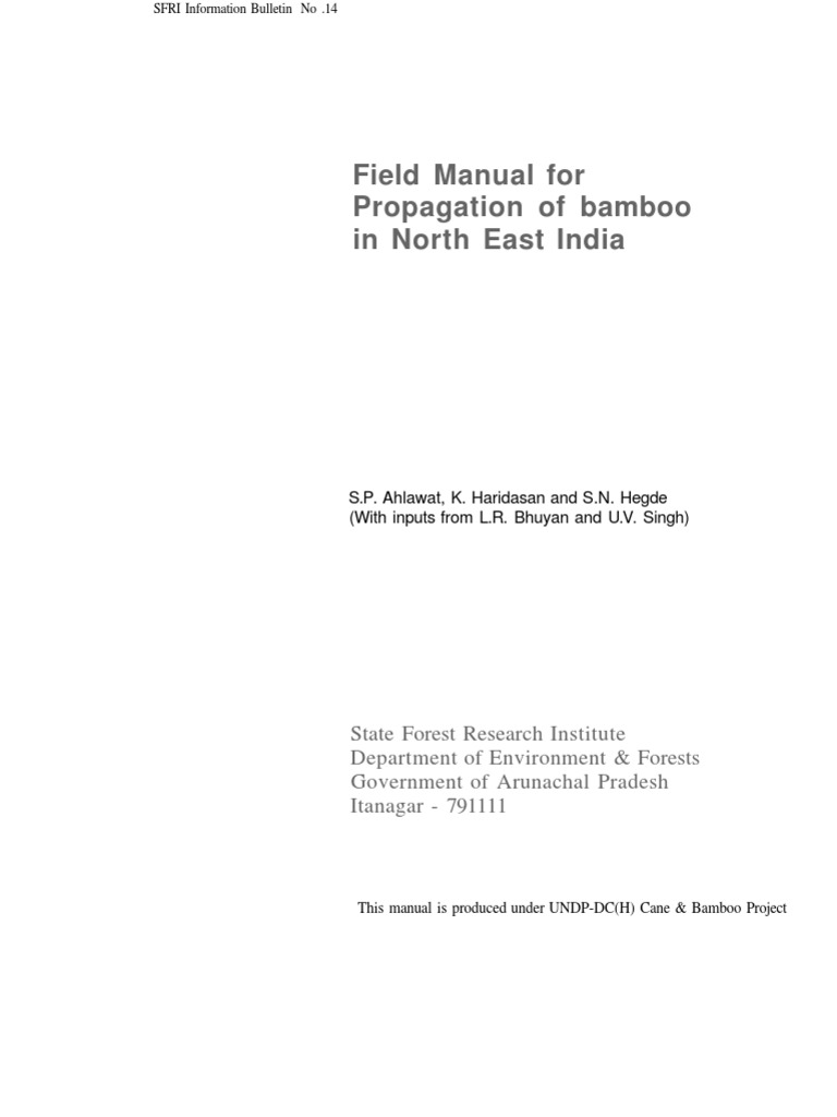 Bamboo Propagation Guide for NE India | PDF | Bamboo | Plant Nursery