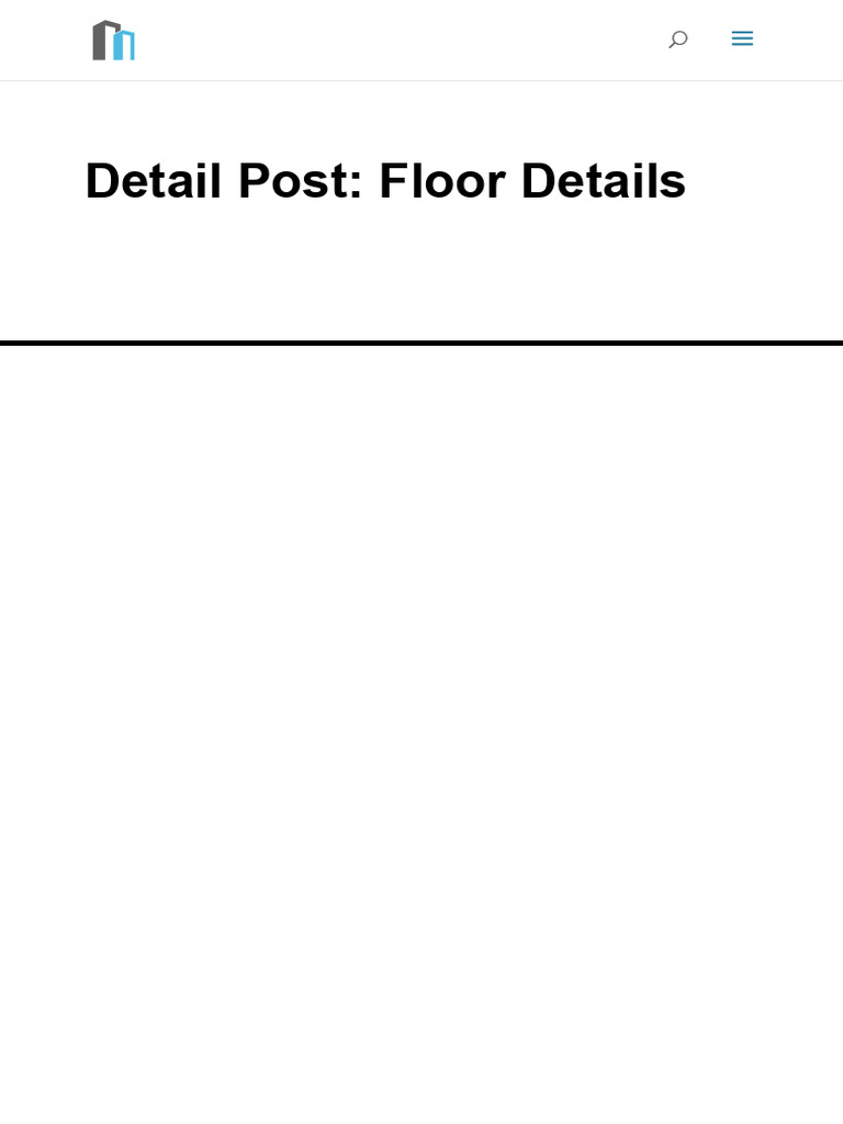 Detail Post - Floor Details - First in Architecture | PDF | Concrete | Wall