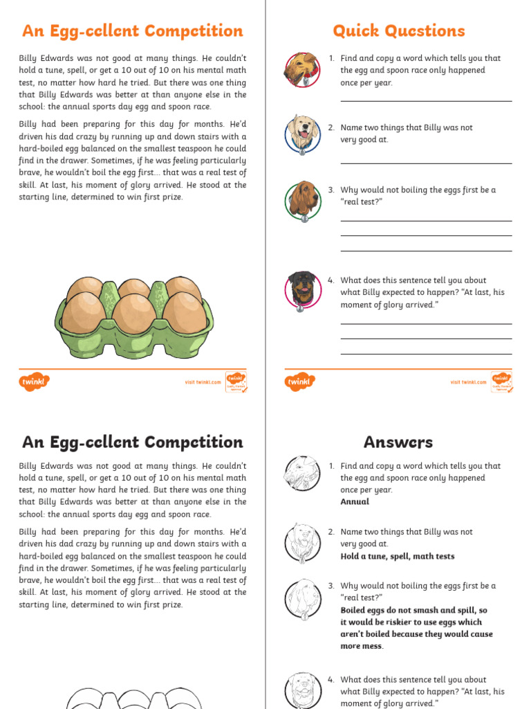 An Egg-Cellent Competition | PDF