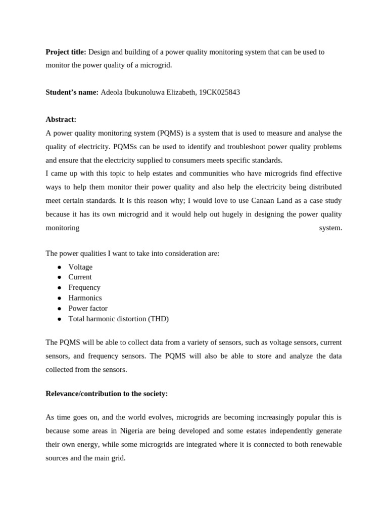 Project Proposal | PDF