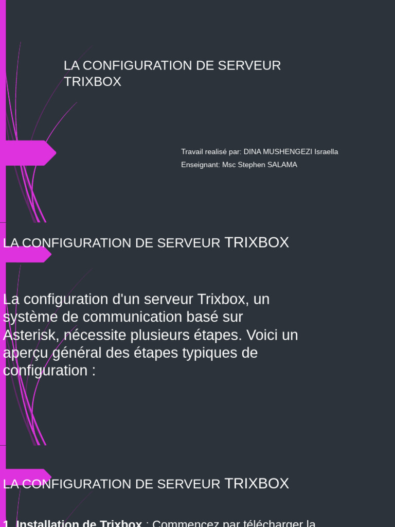 La Configuration de Serveur Trixbox | PDF