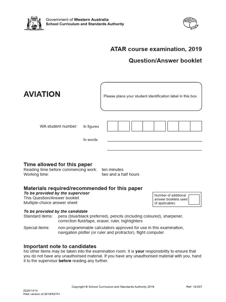 2019 AVN Written - Examination Web Version | PDF