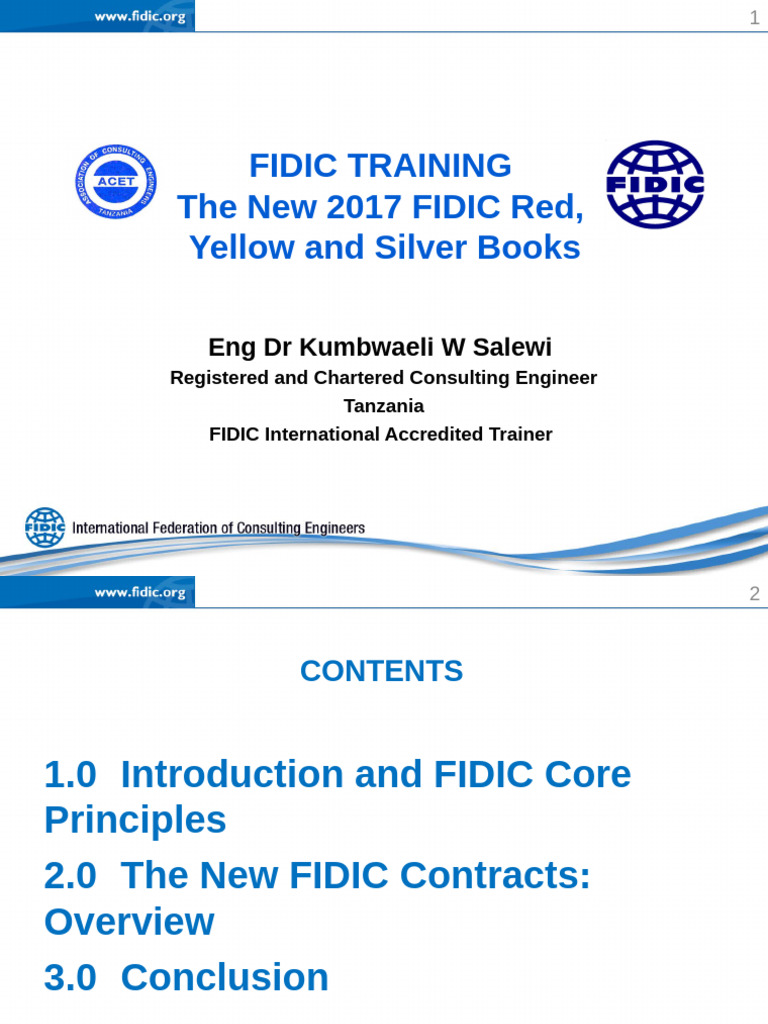 FIDIC 2017 Edition Updates | PDF | Arbitration | Employment