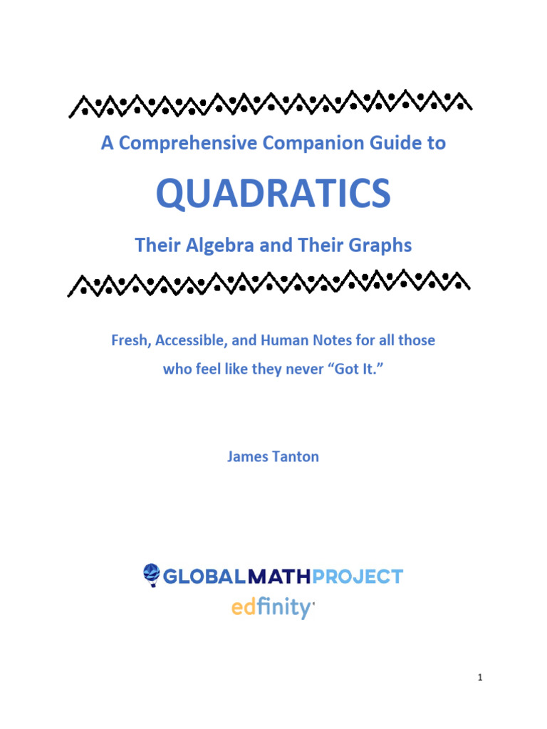 Quadratics Comprehensive-Guide | PDF
