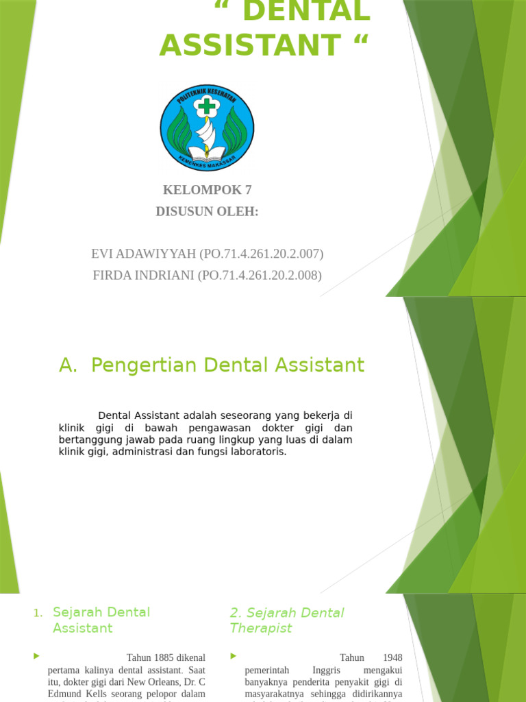 Dental Assistant | PDF