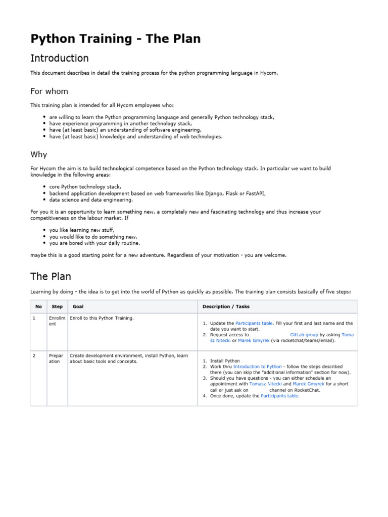 ATEX PythonTraining ThePlan 240622 2324 20 | PDF