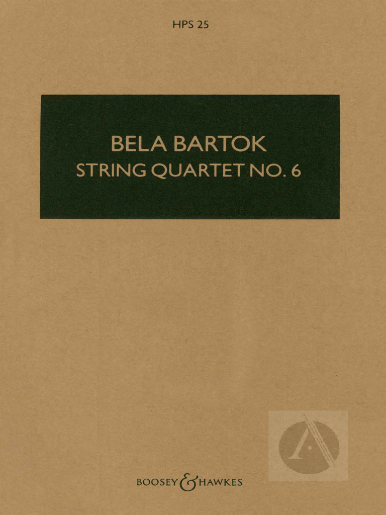 Sixth Quartet, 119 by Bartok | PDF