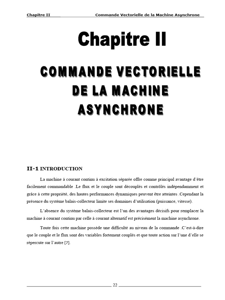 Commande Vectorielle | PDF
