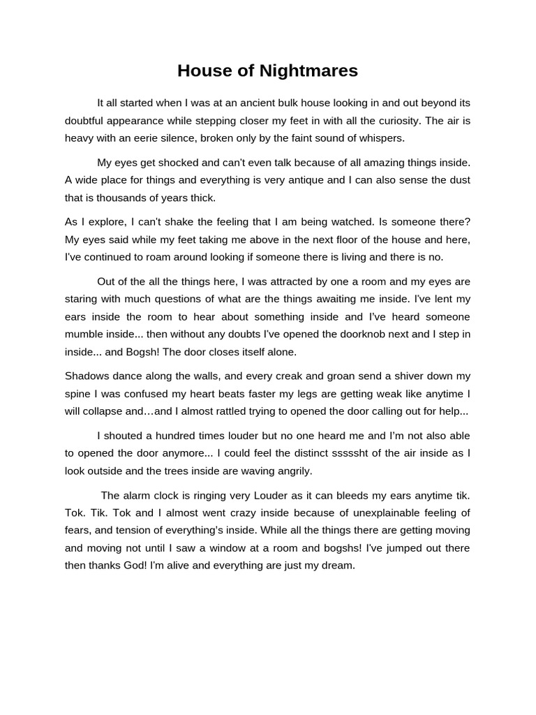 House of Nightmares | PDF