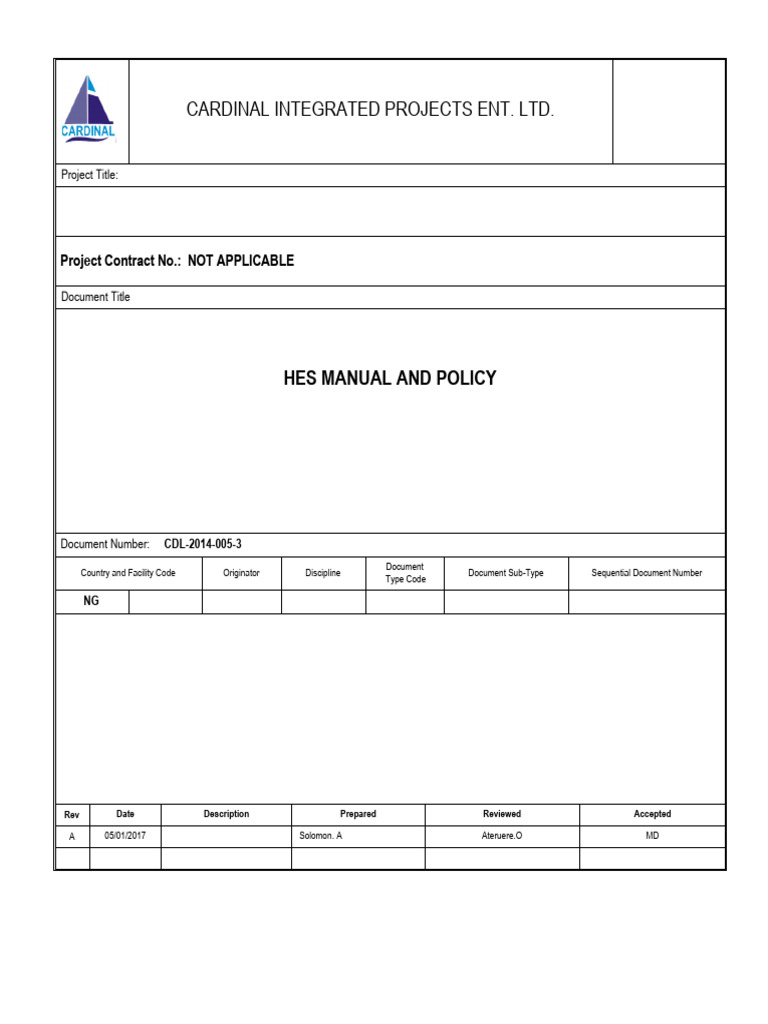 Cardinal Project HSE - MS | PDF