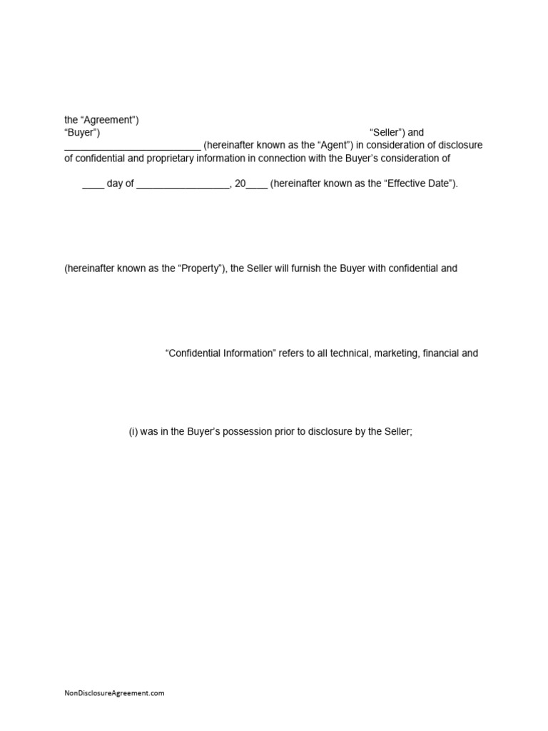 Commercial-Real-Estate-Non-Disclosure-Agreement-Template | PDF