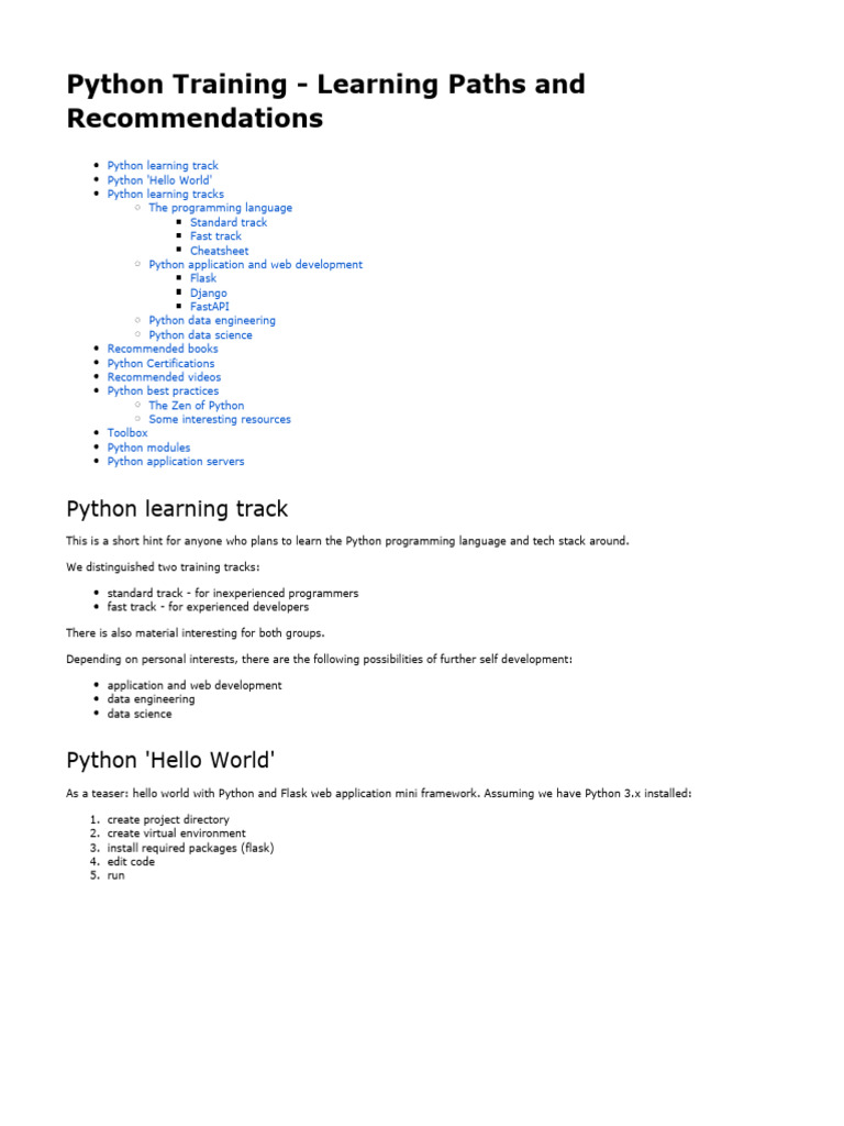 ATEX PythonTraining LearningPathsandRecommendations 240622 2325 24 | PDF