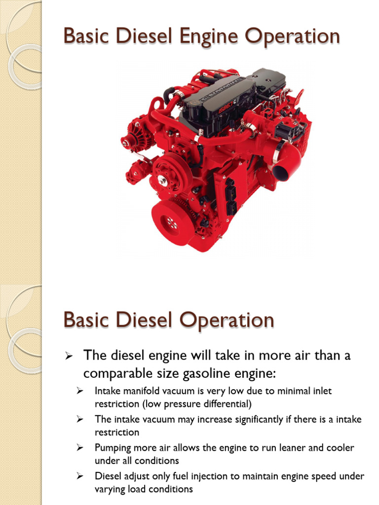 Basic Diesel Engine Operation | PDF