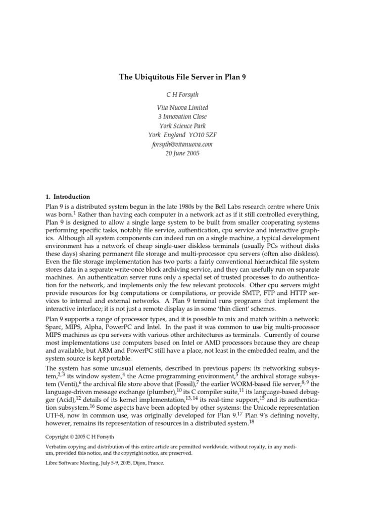 Ubiquitous Fileserver | PDF