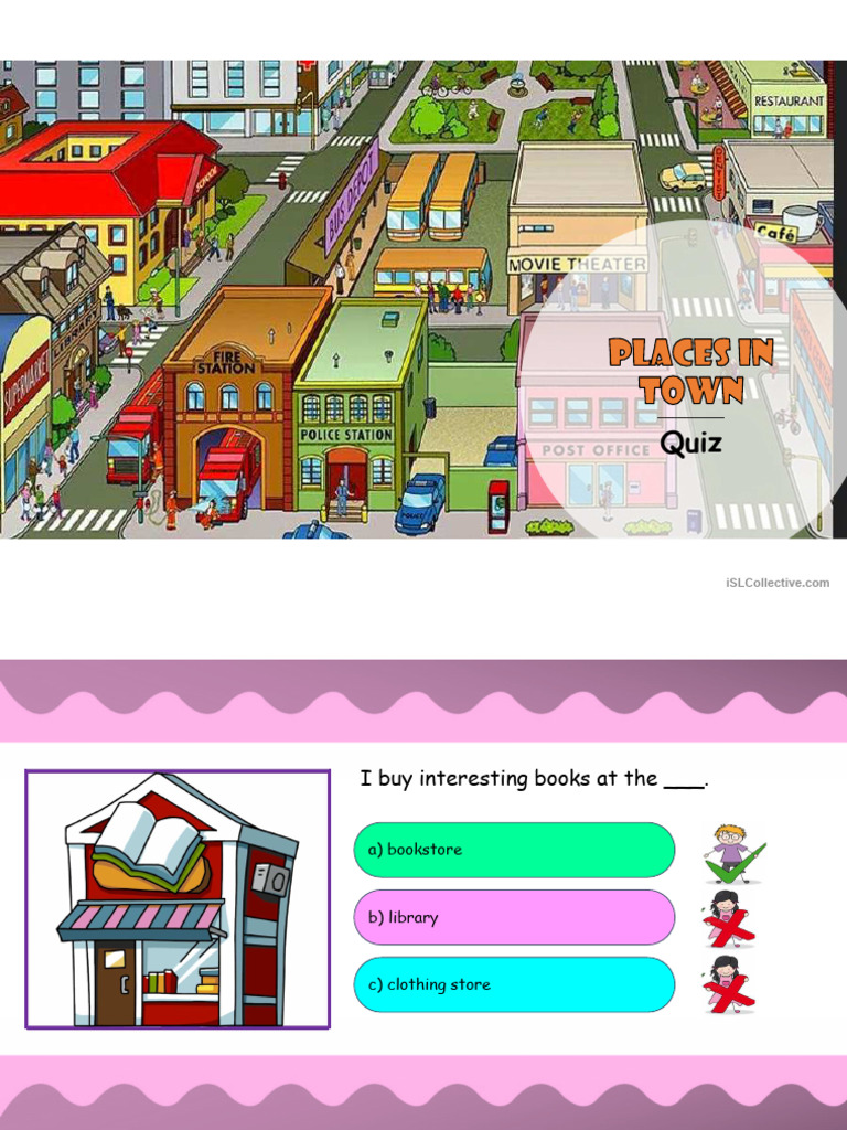 Places in Town Quiz (45 Places) | PDF | Lifestyle