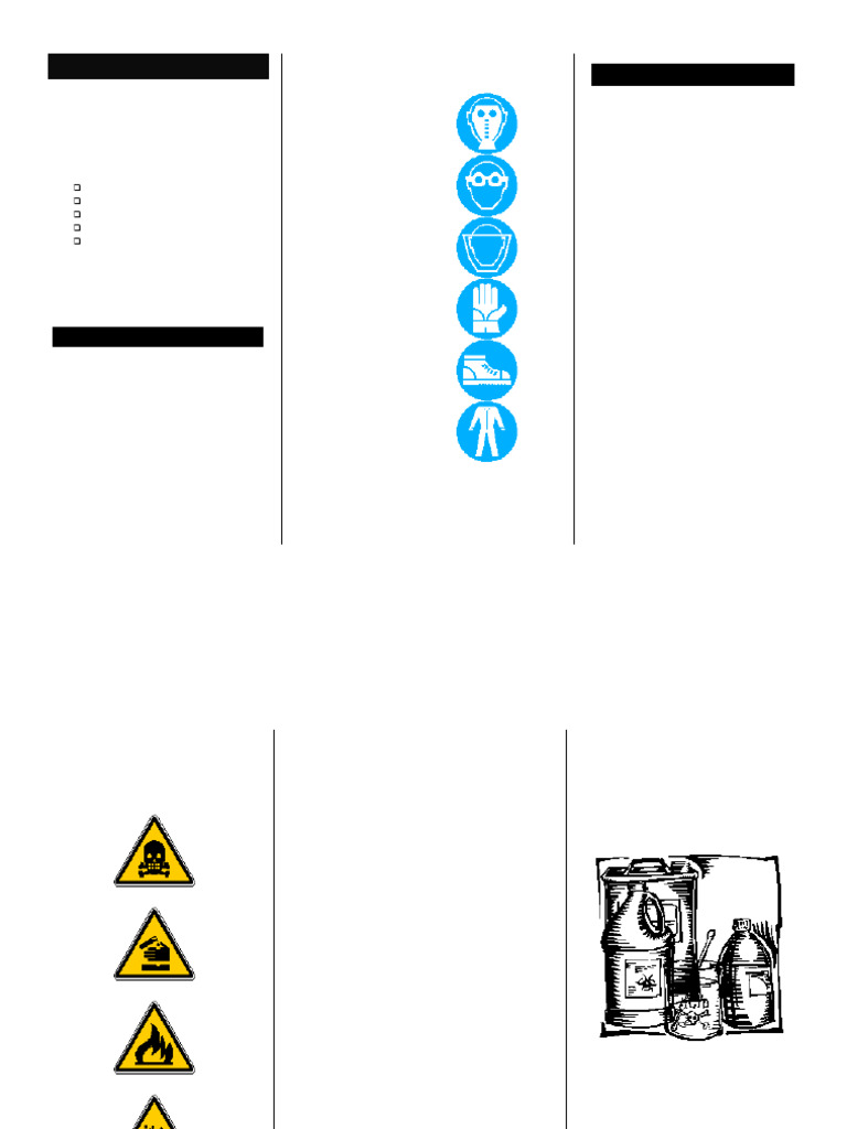 Chemical Safety Tri-fold Training Handout | PDF