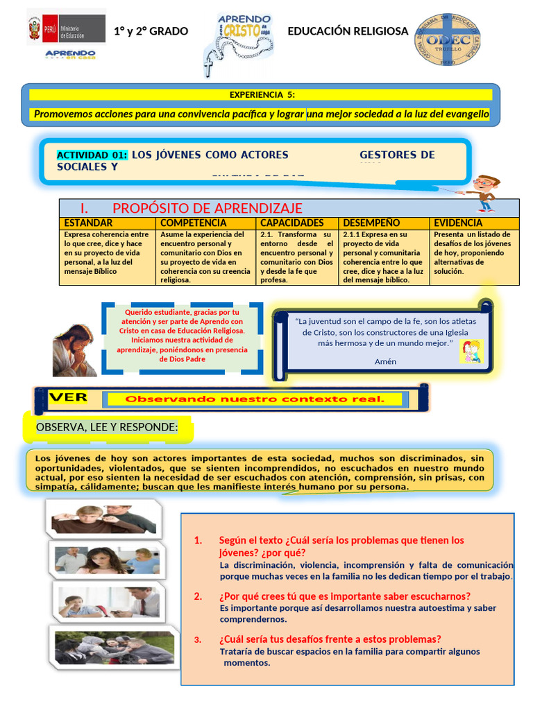 Actividad 1 - Eda 5-Primero y Segundo | PDF