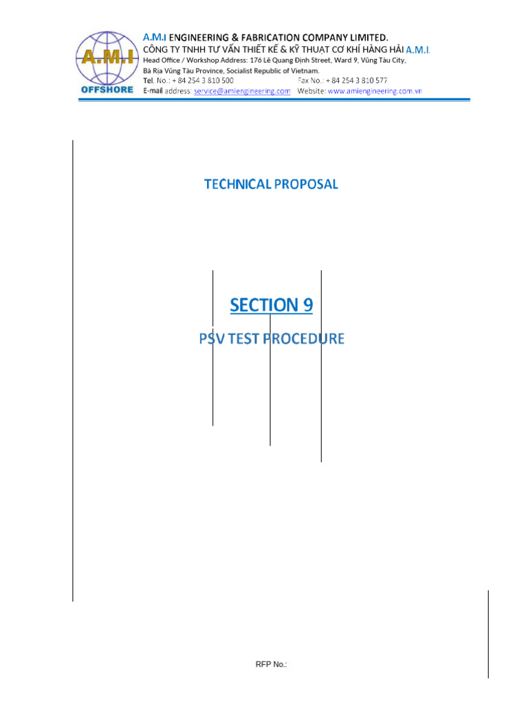 PSV Test Procedure | PDF