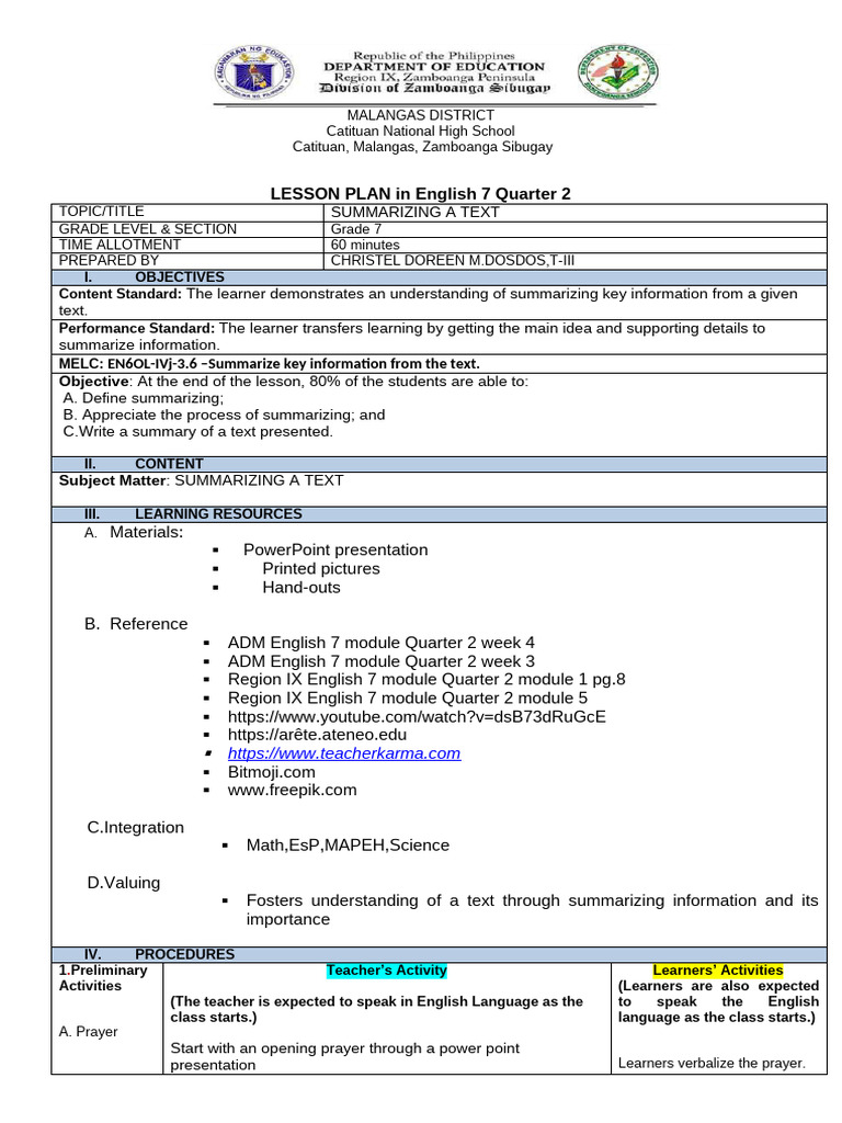 Hots Solo Demo g7 q2 2 | PDF