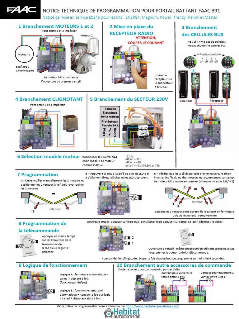 FAAC 391 Notice Simplifiee | PDF