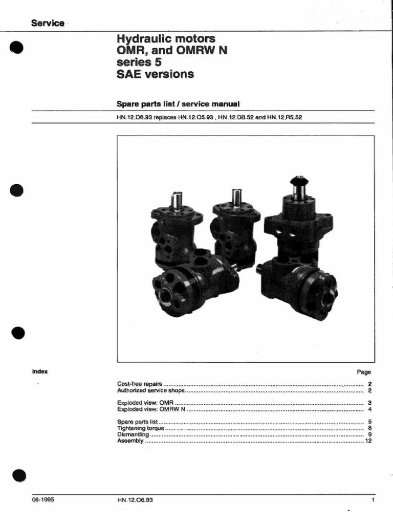 M - OM - OMR - Catalogue - OMR OMRW N Series 5 SAE Service Parts Manual ...