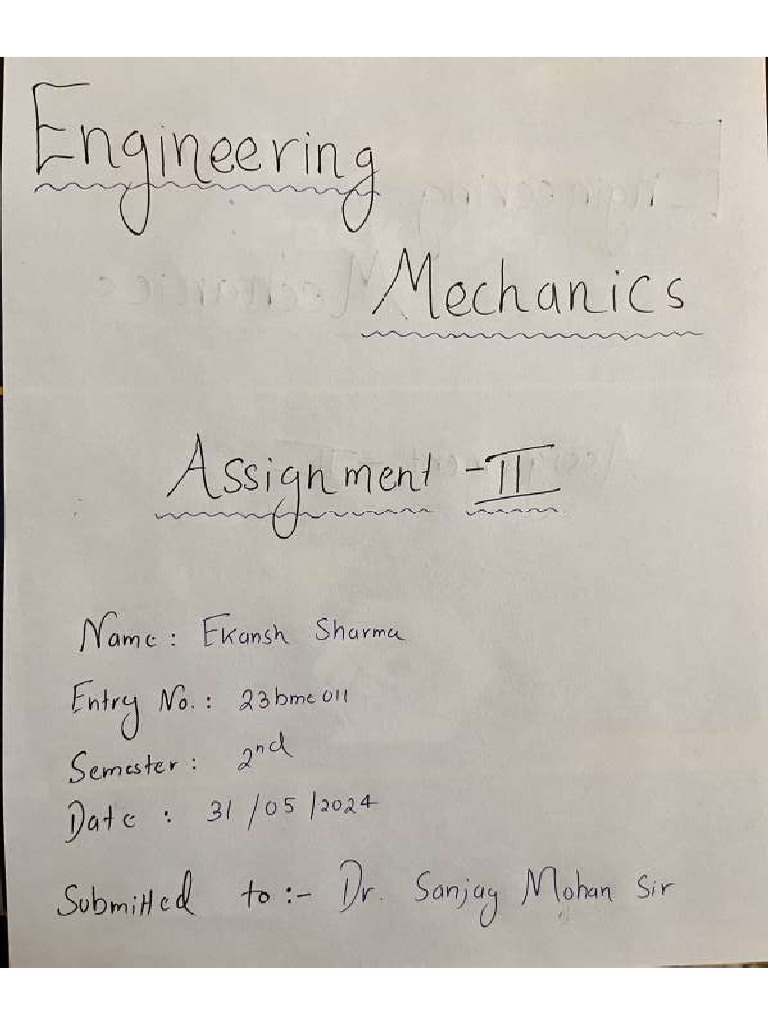 Eng Mechanics 2 Pdf