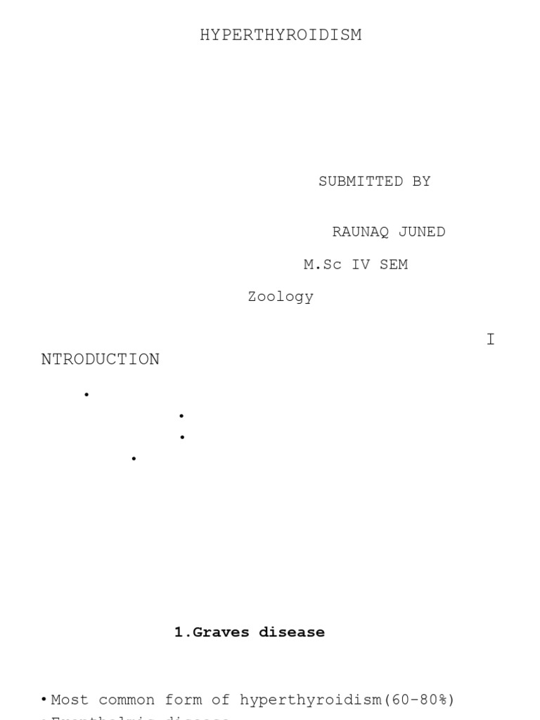 Hyperthyroidism Pdf Pdf