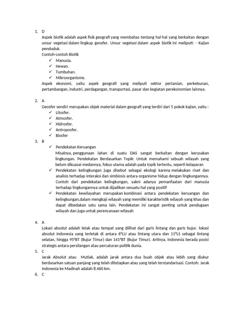 Solusi Geo 10 Sma 1 | PDF