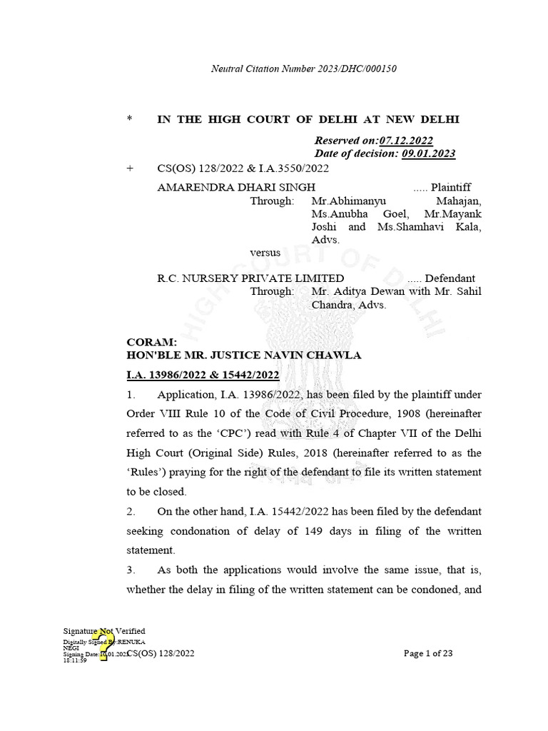 Amarendra Dhari Singh Relied Upon | PDF