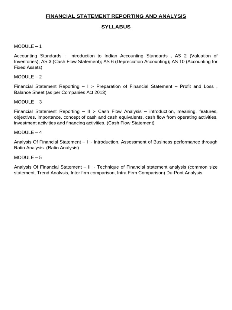 Analysis of Financial Statement 2 (Mba Sem 1) | PDF