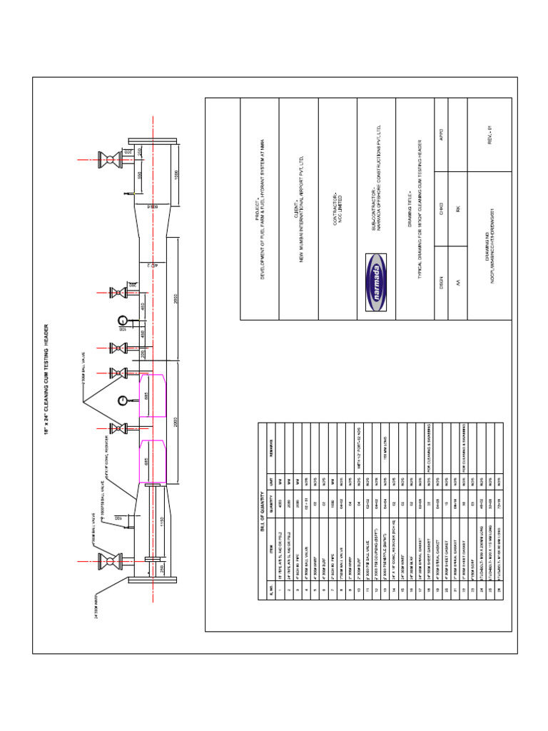 18'' Test Header For Nmial Project | PDF
