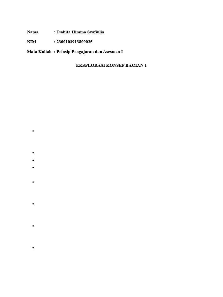 T2 - Ppa - Eksplorasi Konsep 1 | PDF
