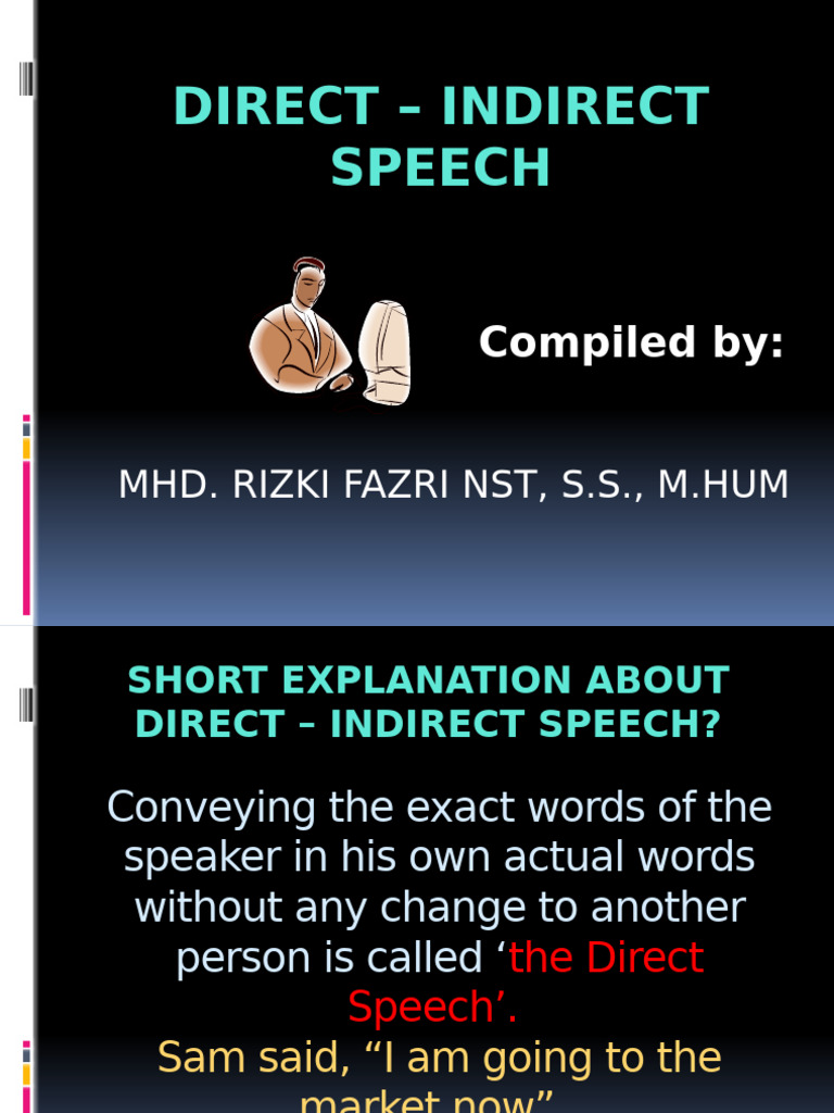 Understanding Direct and Indirect Speech | PDF | Question | Semantics