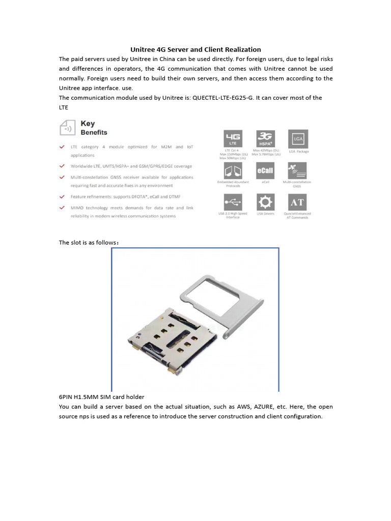Unitree 4G Deployment Example Documentation | PDF | Transport Layer Security | Software