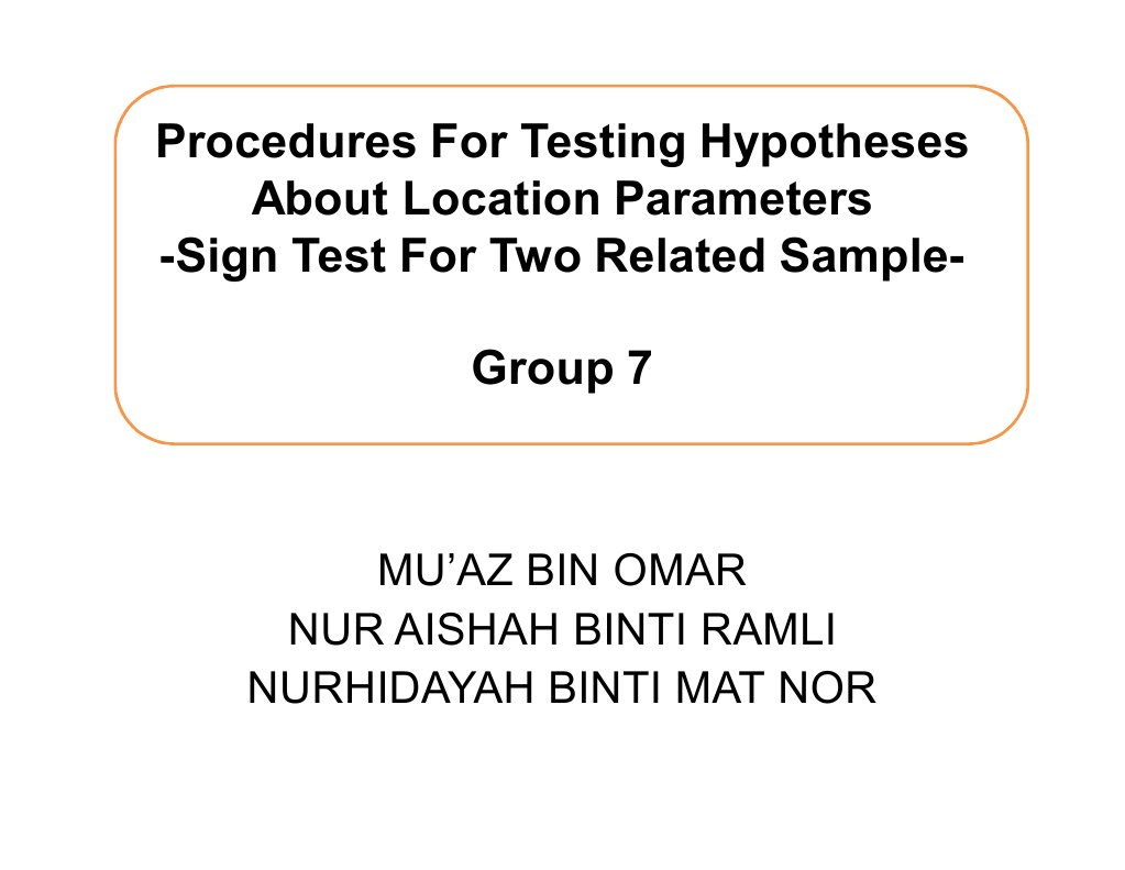 Sign Test For Two Related Samples. | PDF