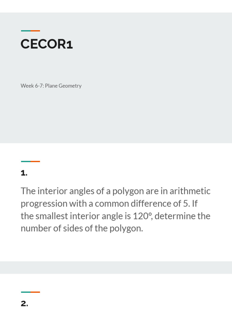 Plane Geometry | PDF