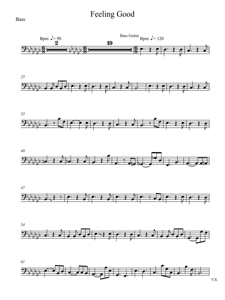 6b Feeling Good Bass | PDF