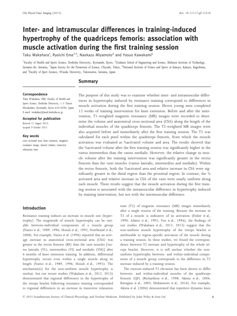 2015 - Wakahara - Inter and Intramuscular Differences in Training ...