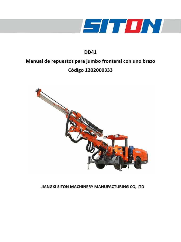 Manual de Partes Siton Dd41 | PDF