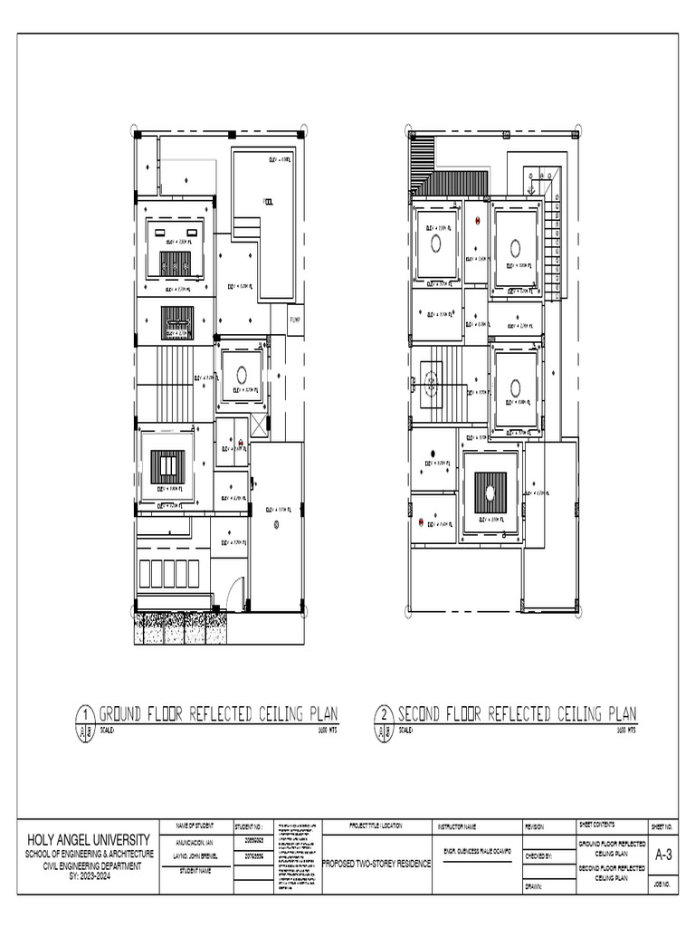 G3 - Anunciacion & Layno - A3-Rflected Ceiling Plan | PDF
