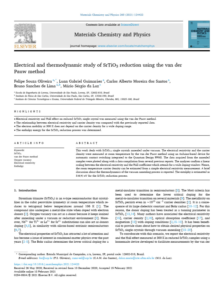 2021 Mat Chem Phys | PDF