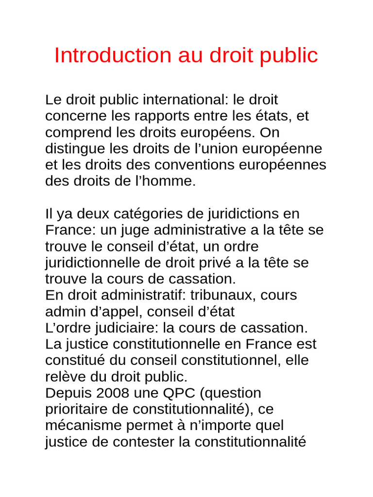Droit Public | PDF
