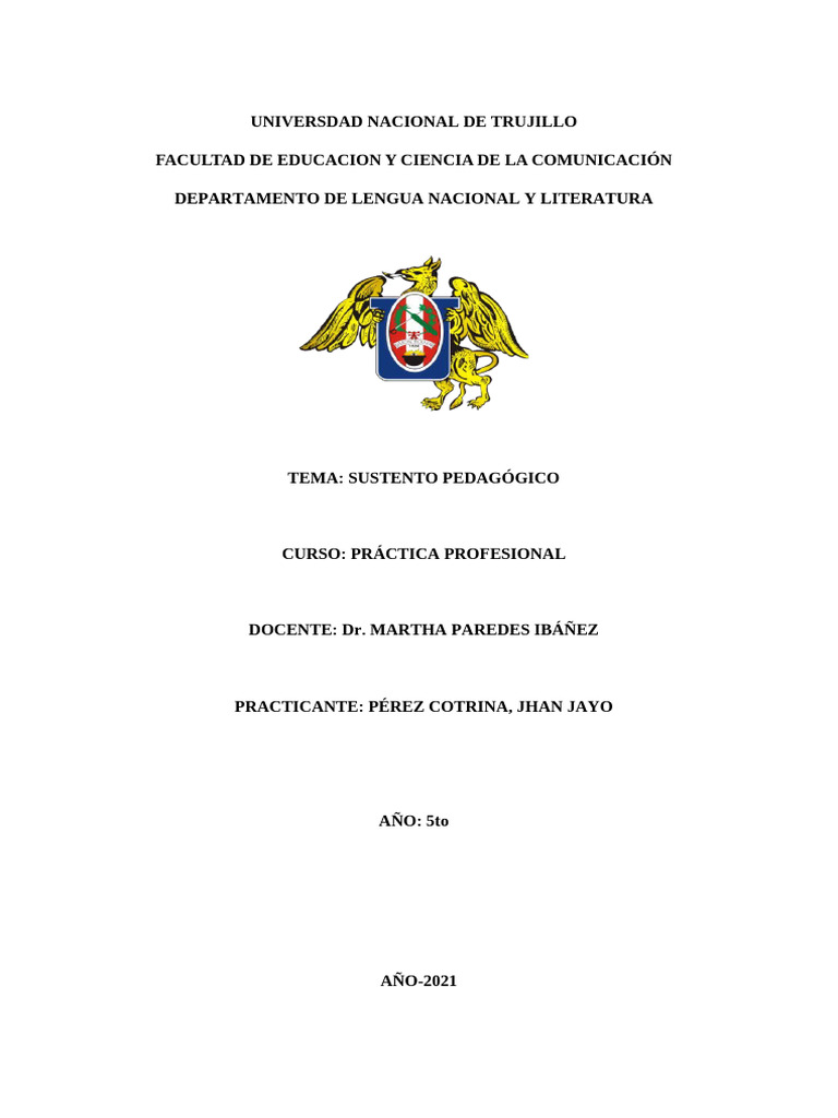 Sustento Pedagogico Último Esfuerzo | PDF