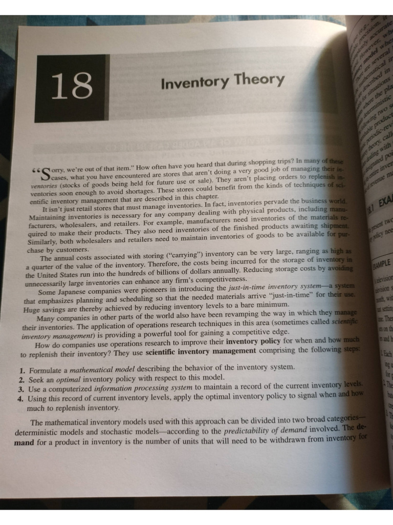 Inventory Theory (1) | PDF