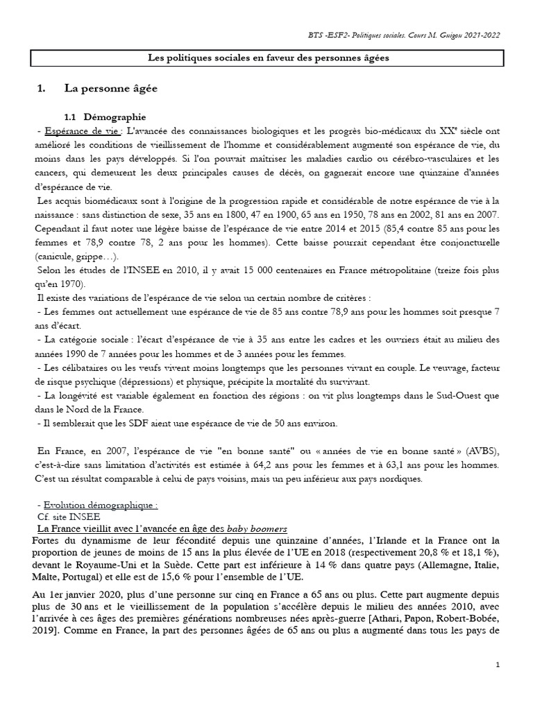 Cours Politique PA - ESF2 Ok | PDF