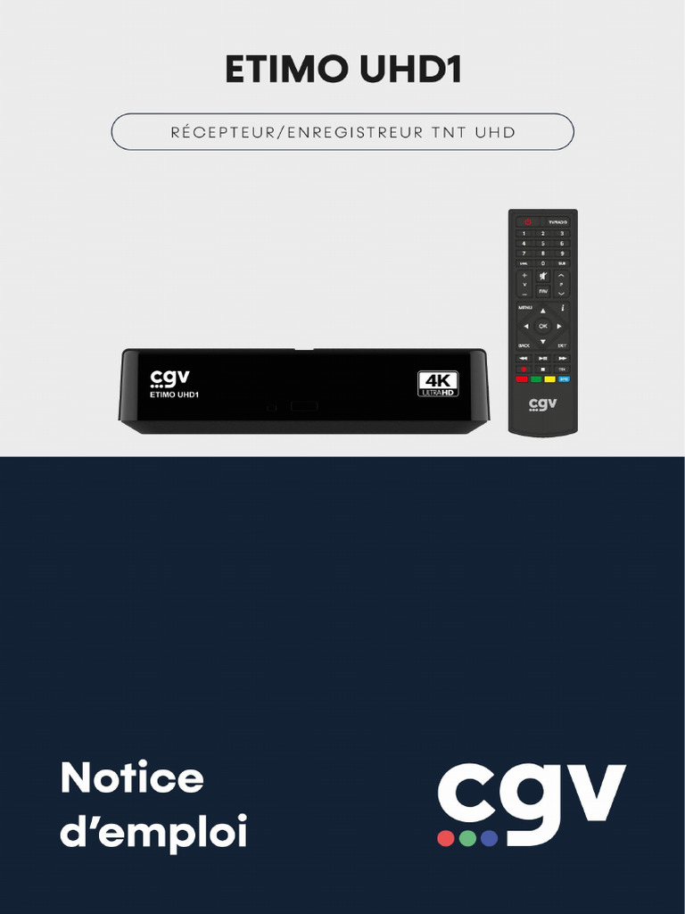 Notice D'emploi Etimo UHD1 | PDF