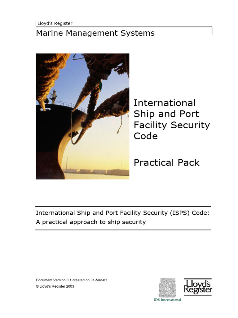 ISPS Code - Introduction | PDF